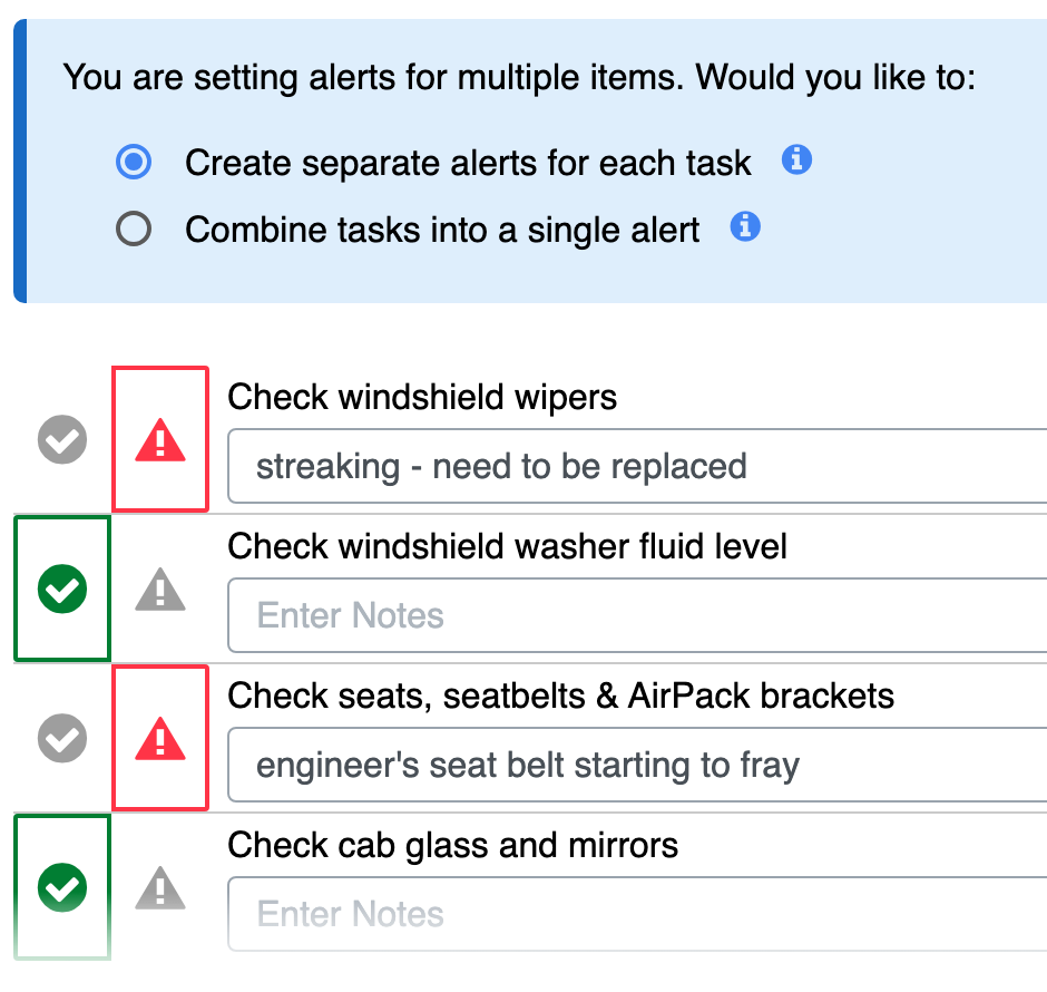 Manage Vehicle & Station alert settings